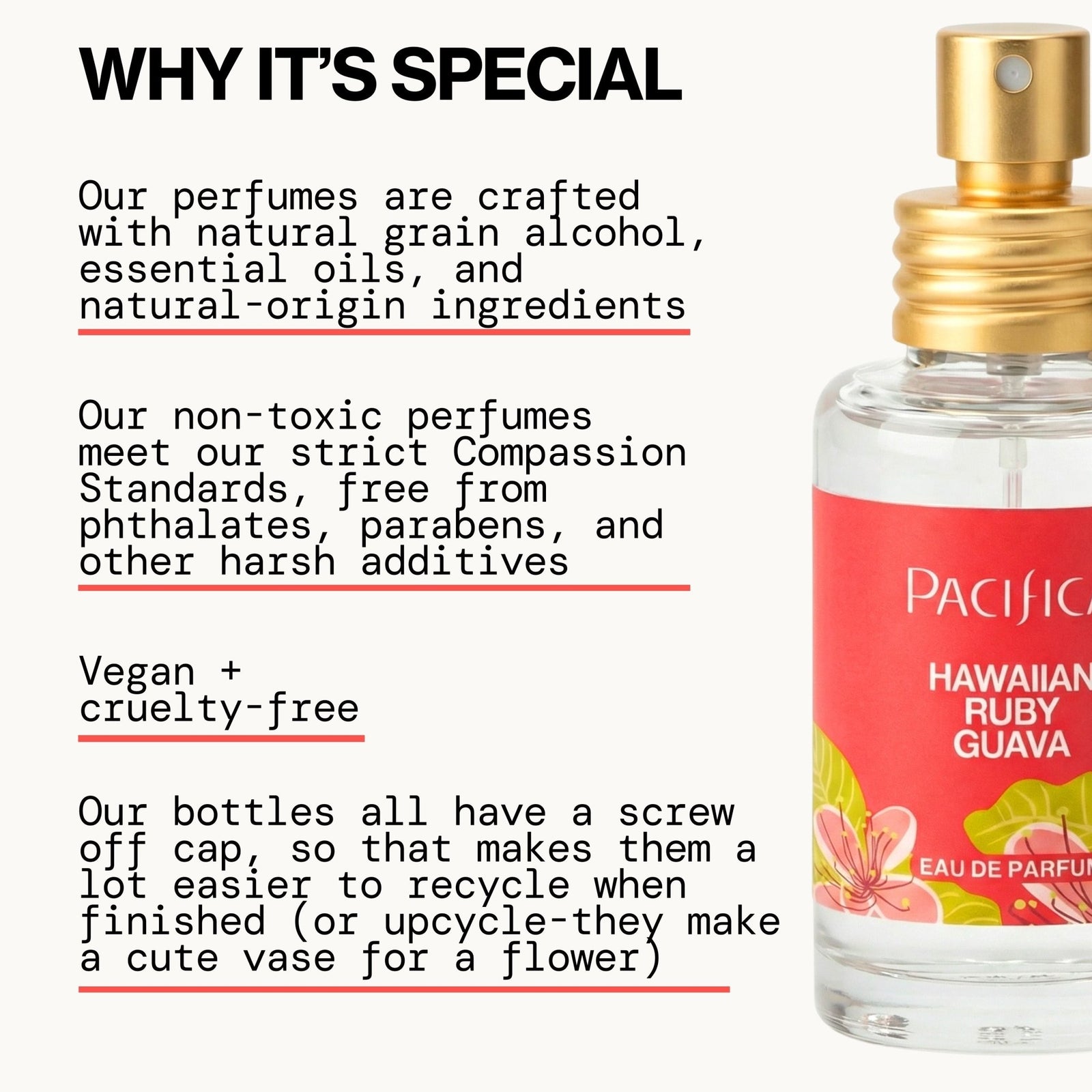 Clean Hawaiian Ruby Guava Perfume Spray | Pacifica